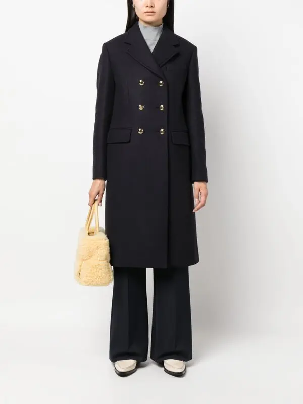 Miu Miu Double-breasted Virgin Wool Coat
