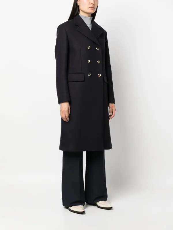 Miu Miu Double-breasted Virgin Wool Coat