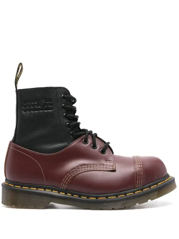 MAISON MARGIELA Colourblock Combat Boots