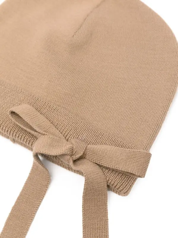Viktor & Rolf Bow-embellished Beanie - Neutrals