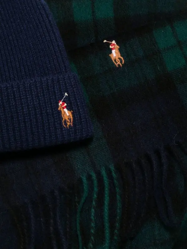 Polo Ralph Lauren Scarf And Beanie Set
