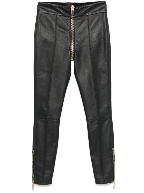 MITILIANE COUTURE Leather Trousers - Black
