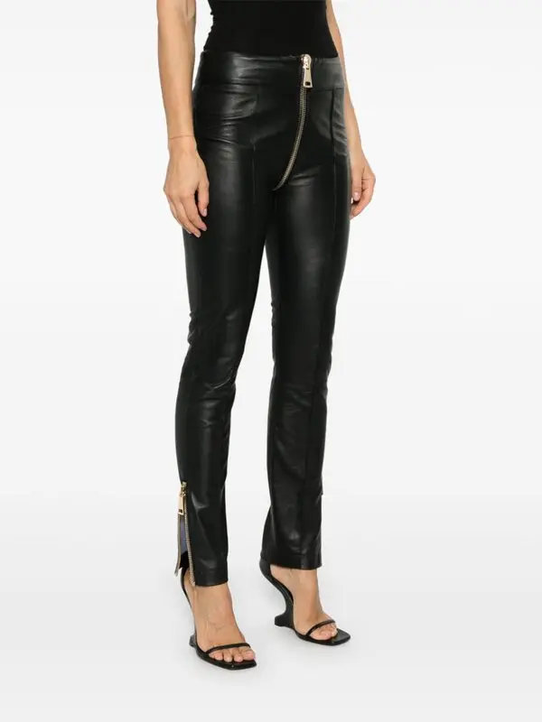 MITILIANE COUTURE Leather Trousers - Black