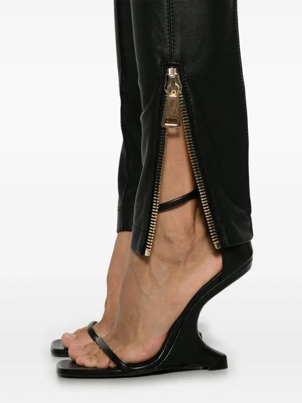 MITILIANE COUTURE Leather Trousers - Black