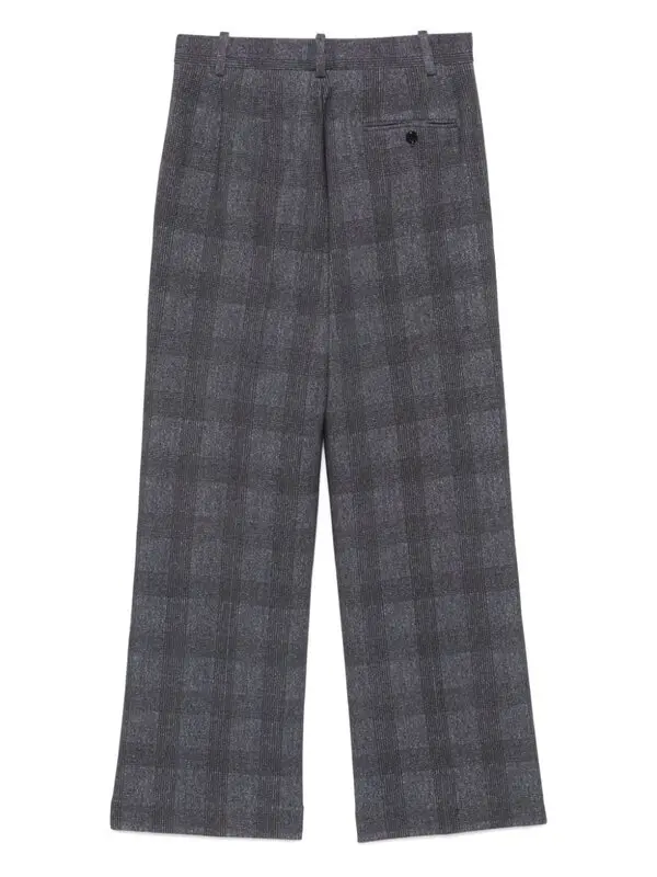 CIRCOLO 1901 Checked Trousers - Blue