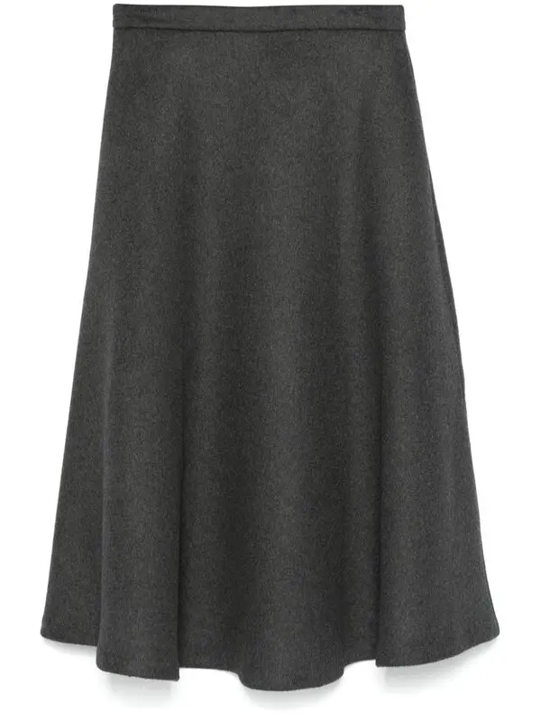 RÓHE A-line Midi Skirt - Grey