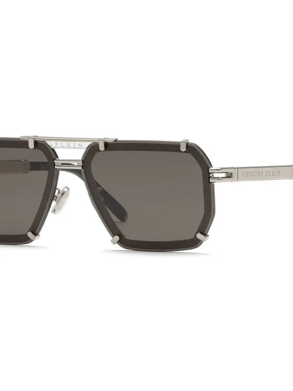 Philipp Plein Legacy Pilot Sunglasses - Silver