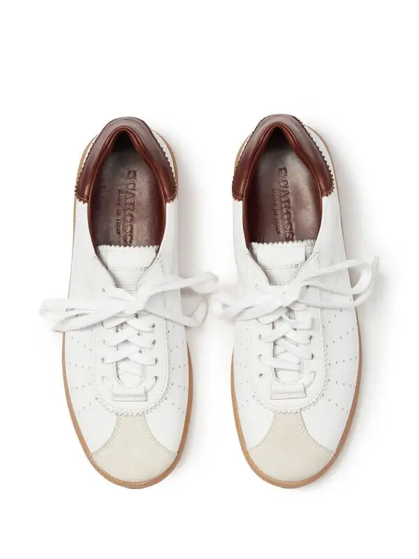 SCAROSSO Double-shoe Lace Trainers - White