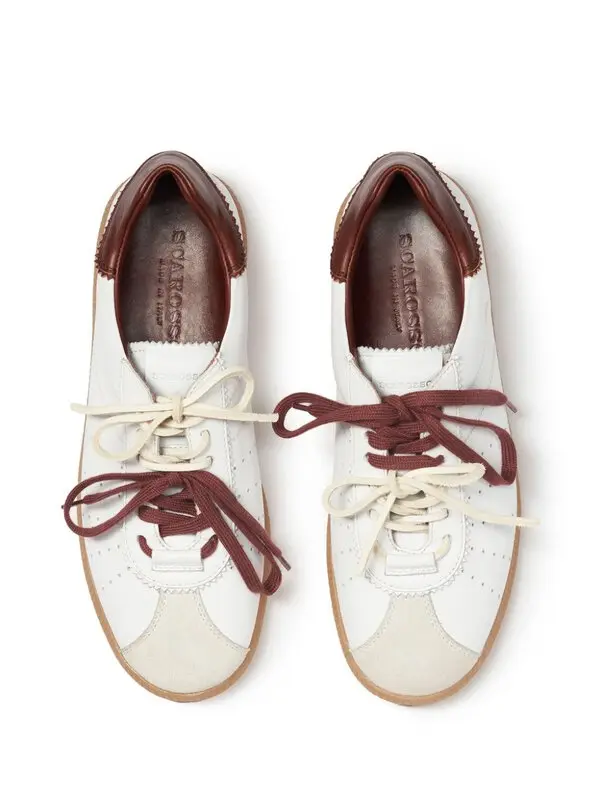 SCAROSSO Double-shoe Lace Trainers - White