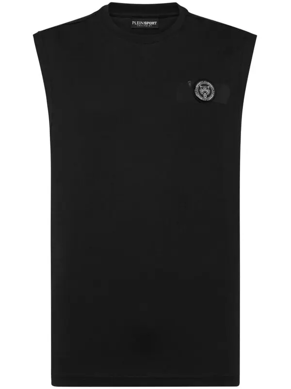 PLEIN SPORT Round-neck Sleeveless T-shirt