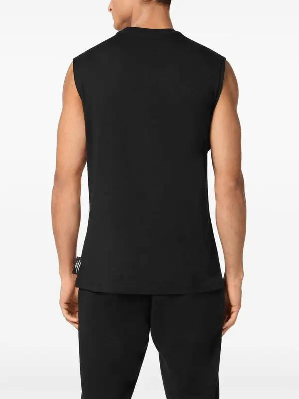 PLEIN SPORT Round-neck Sleeveless T-shirt