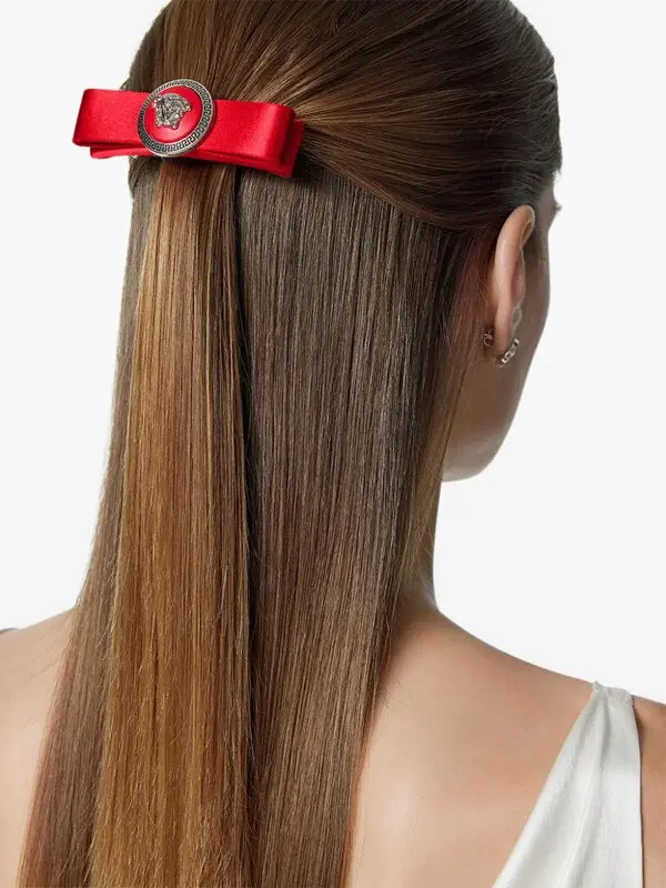 Versace Ribbon Hair Clip - Red