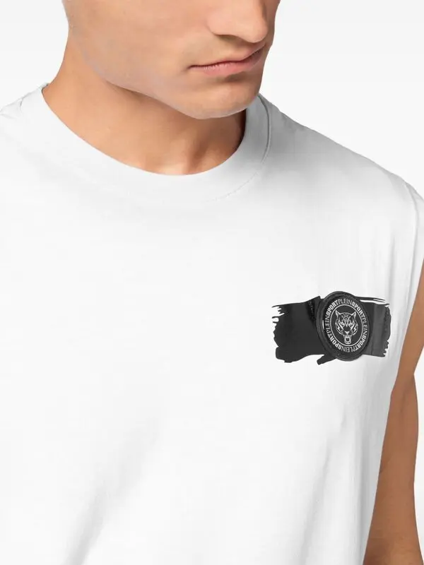 PLEIN SPORT Round-neck Sleeveless T-shirt