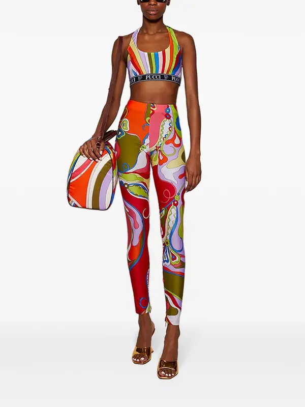Emilio Pucci Iride-print Crop Top