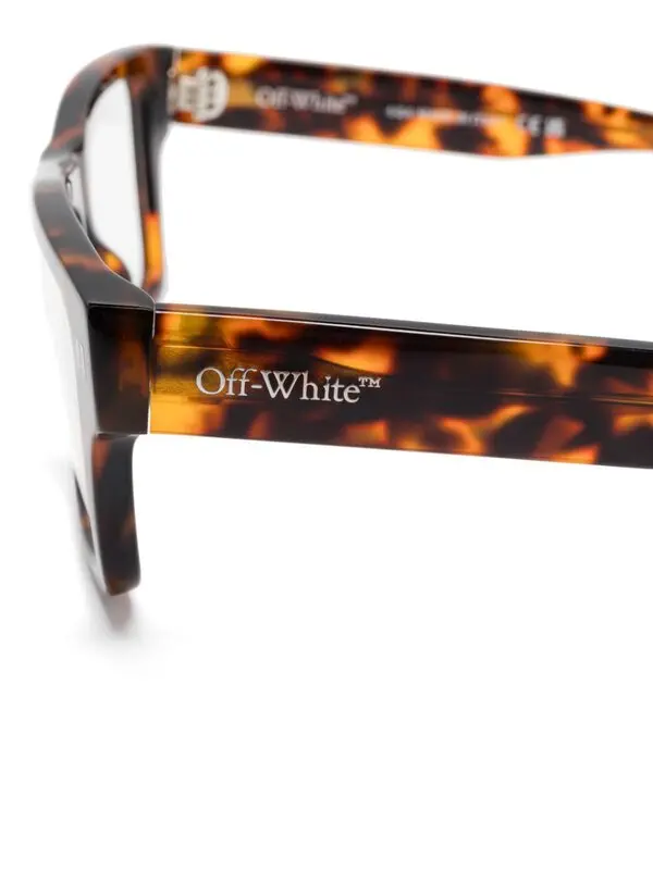 Off-White Square Frame Glasses - Brown