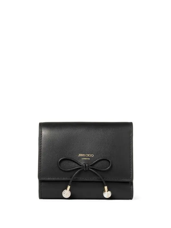 JIMMY CHOO Marinda Leather Wallet - Black