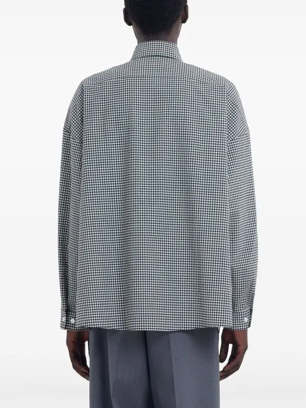 Marni Check Pattern Shirt - Black