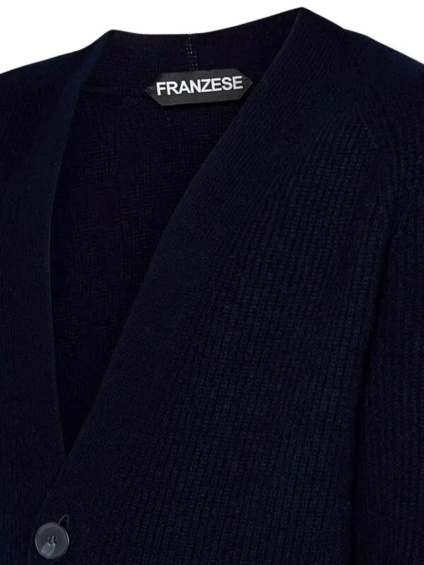 FRANZESE COLLECTION Ribbed Cashmere Cardigan