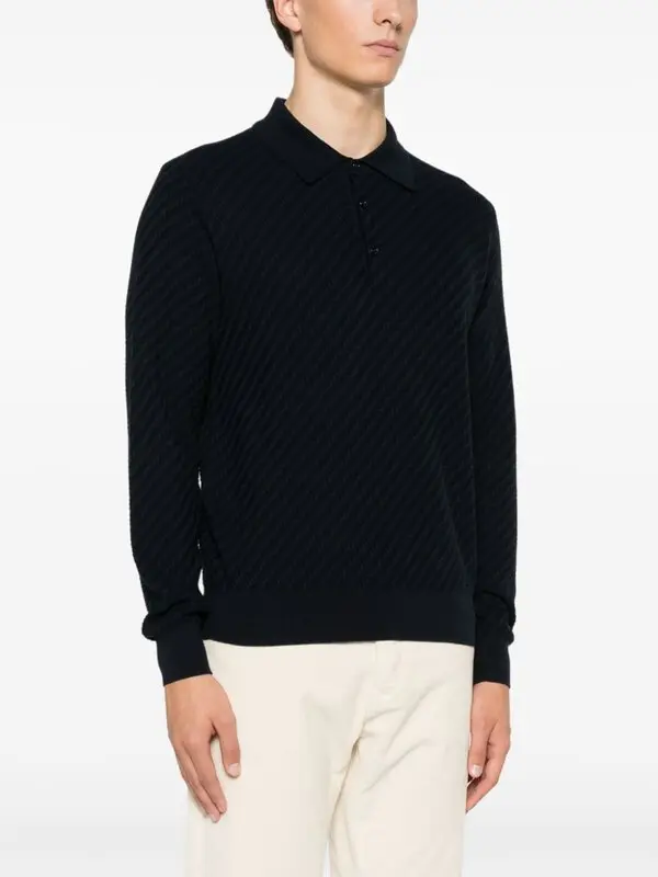 Brioni Trama Polo Shirt - Blue