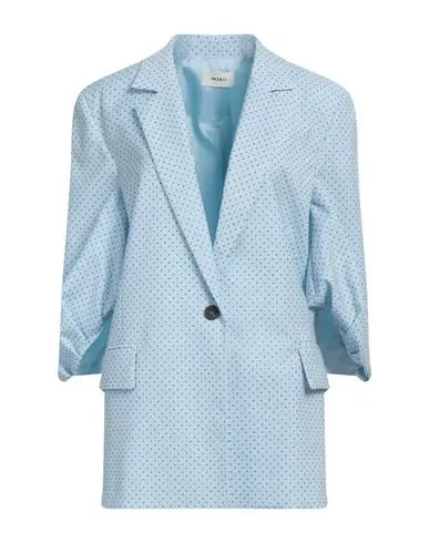 VICOLO Glittered Polka-dot Blazer - Sky Blue