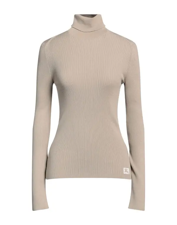 Burberry Turtleneck Knit Top - Beige