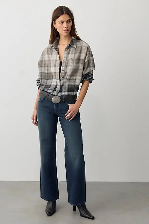 Free People We The Free Tennessee Low-rise Boyfriend Jeans - Atlantic Deep