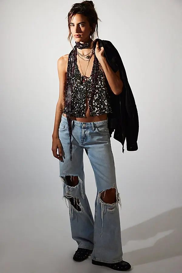 Free People We The Free Tennessee Low-rise Boyfriend Jeans - Indigo Run