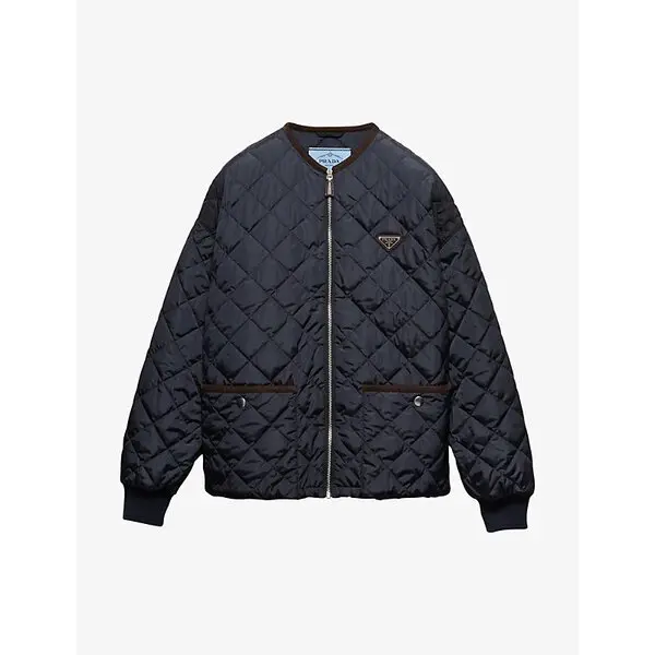 Prada Quilted Re-nylon Jacket - Blue