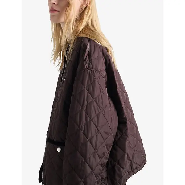 Prada Quilted Re-nylon Jacket - Brown