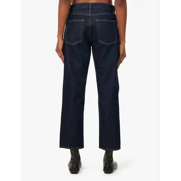 FRAME The Hang Five-pockets Straight-leg Mid-rise Denim Jeans - Homer