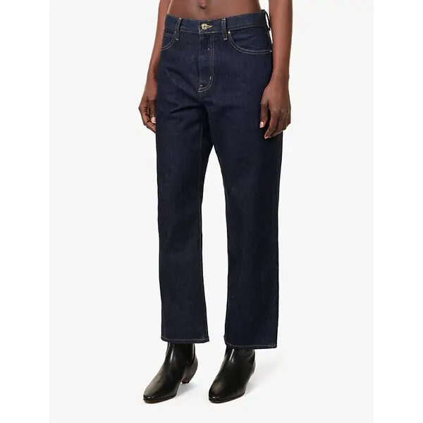 FRAME The Hang Five-pocket Straight-leg Mid-rise Denim Jeans - Rinse