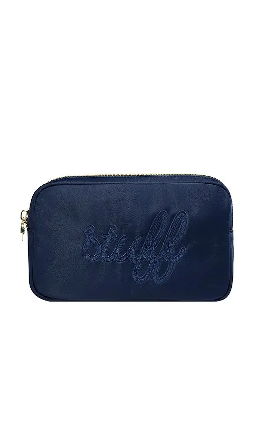 Stoney Clover Lane Embroidered Small Pouch - Navy