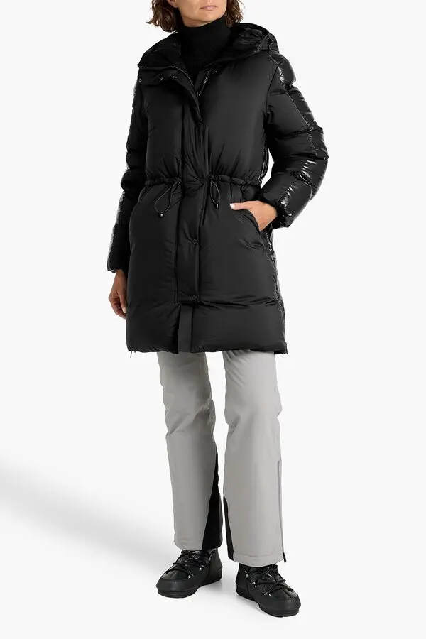 Aztech Mountain Badrutts Quilted Hooded Down Coat - Black