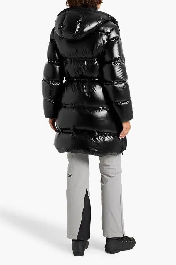 Aztech Mountain Badrutts Quilted Hooded Down Coat - Black