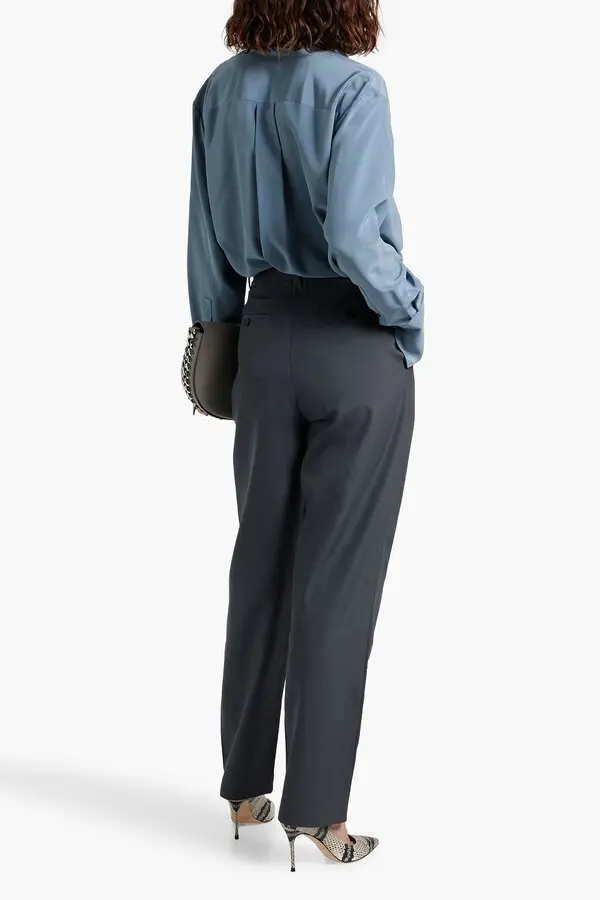 Co Pleated Tapered Wool Pants