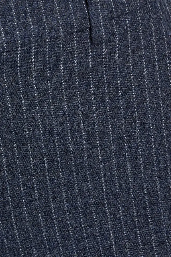 Vince Pinstriped Flared Pants - Navy