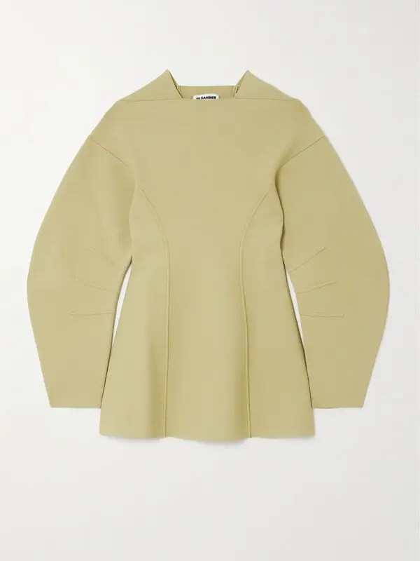 JIL SANDER Paneled Knitted Sweater