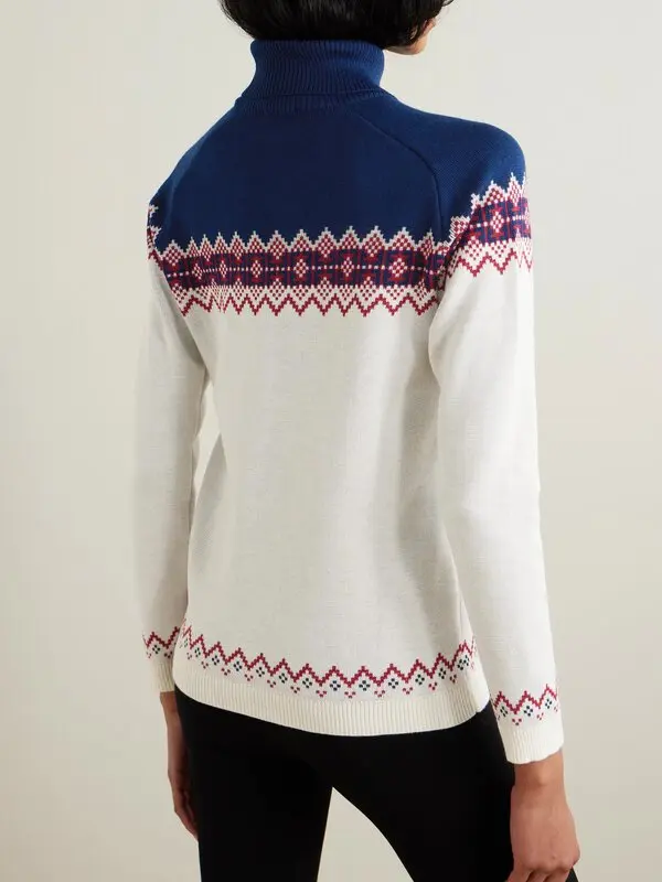 Falke Jacquard-knit Wool-blend Turtleneck Sweater