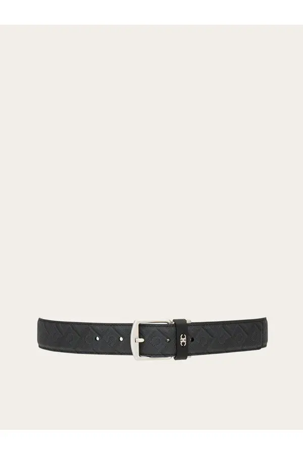 FERRAGAMO Reversible And Adjustable Belt - Black