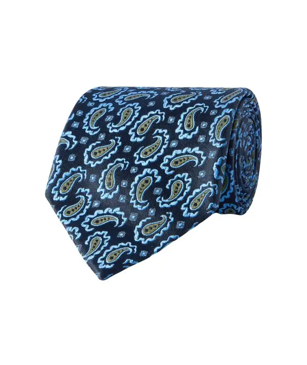 Charvet Paisley-jacquard Silk Tie - Blue
