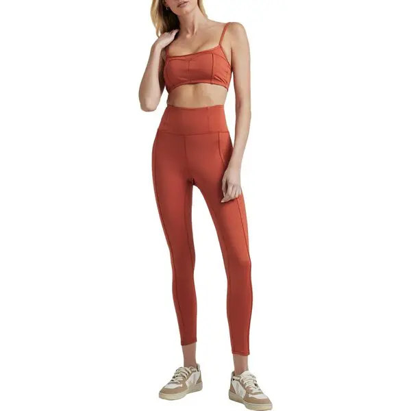 LOSANO Contour 7/8 Legging - Baked Clay