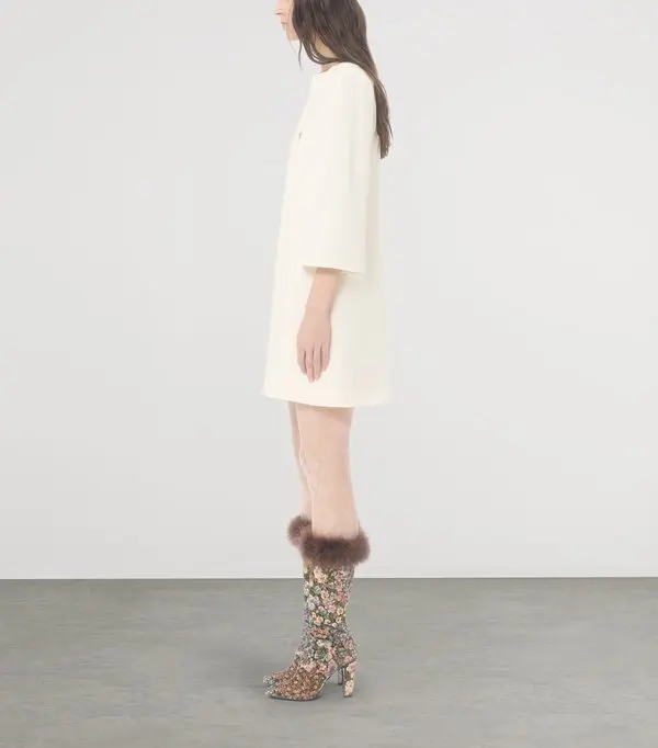 Valentino Garavani Virgin Wool-silk Mini A-line Dress