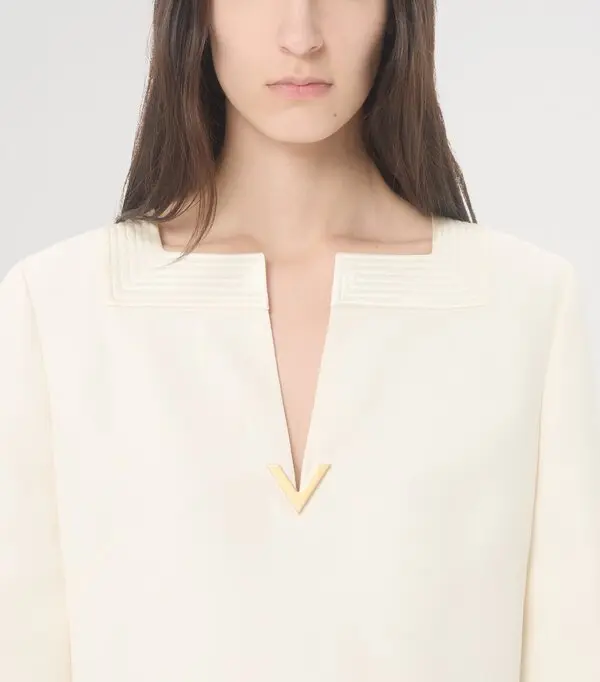 Valentino Garavani Virgin Wool-silk Mini A-line Dress