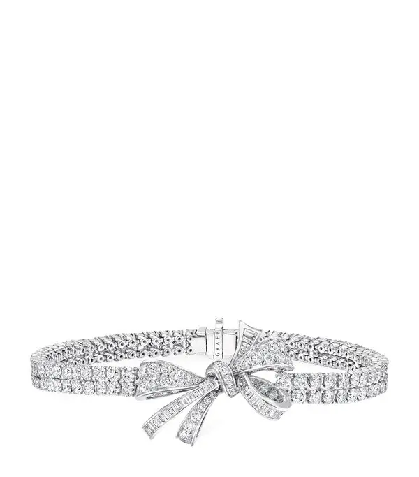 Graff Gold And Diamond Tilda's Bow Bracelet - White