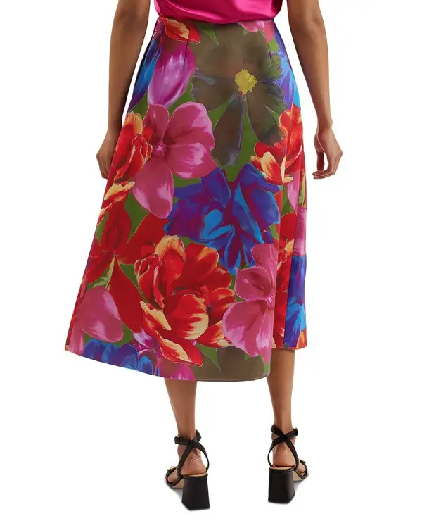 Ted Baker London Joralee Printed Wrap Midi Skirt