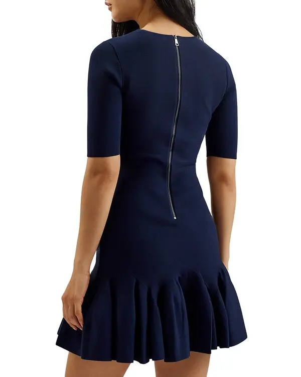 Ted Baker London Alzann Mini Skater Dress - Navy