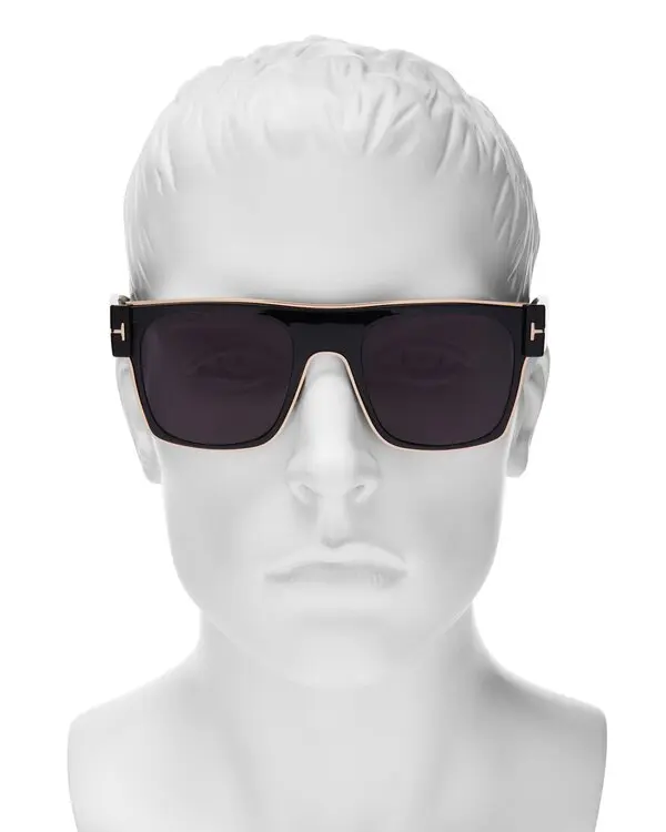 TOM FORD Metal Accent Square Sunglasses