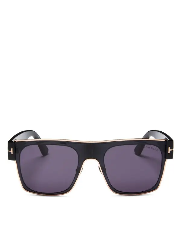 TOM FORD Metal Accent Square Sunglasses