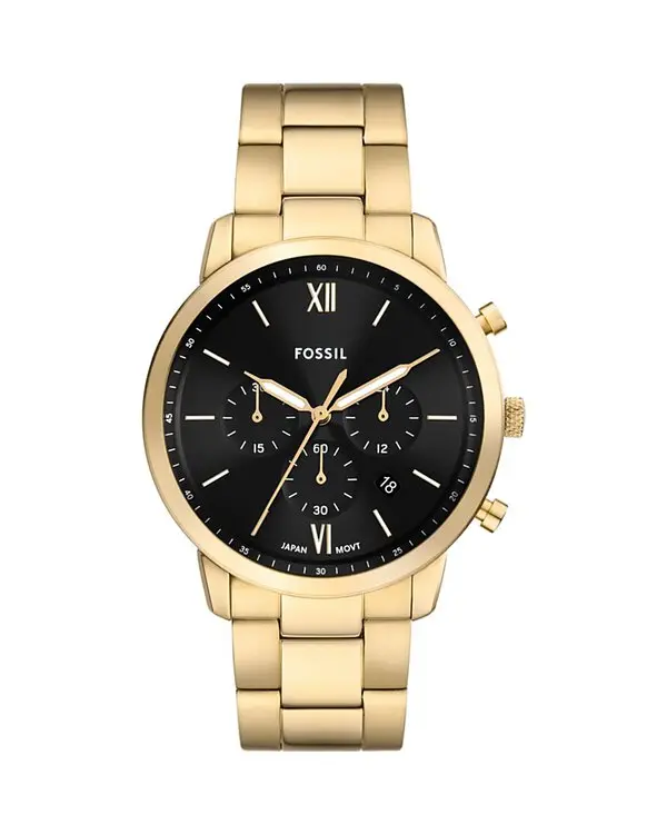 Fossil Neutra Chronograph, 44mm - Black/gold