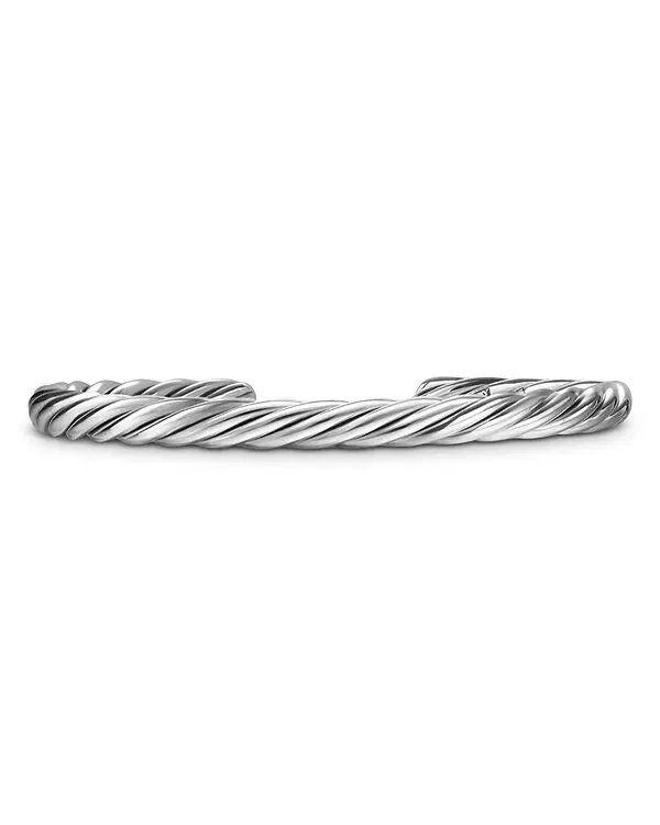 David Yurman Cable Cuff In Sterling 6mm - Silver
